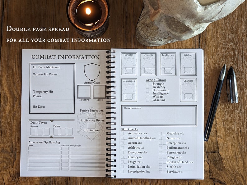 Deluxe Dungeons and Dragons Campaign Journal Dnd Notebook D&D Campaign ...