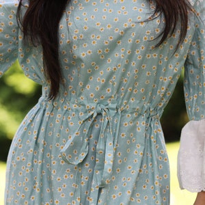 Prairie Dress Cotton Lace Ruffles Calico Theprairiedress Pullover V ...