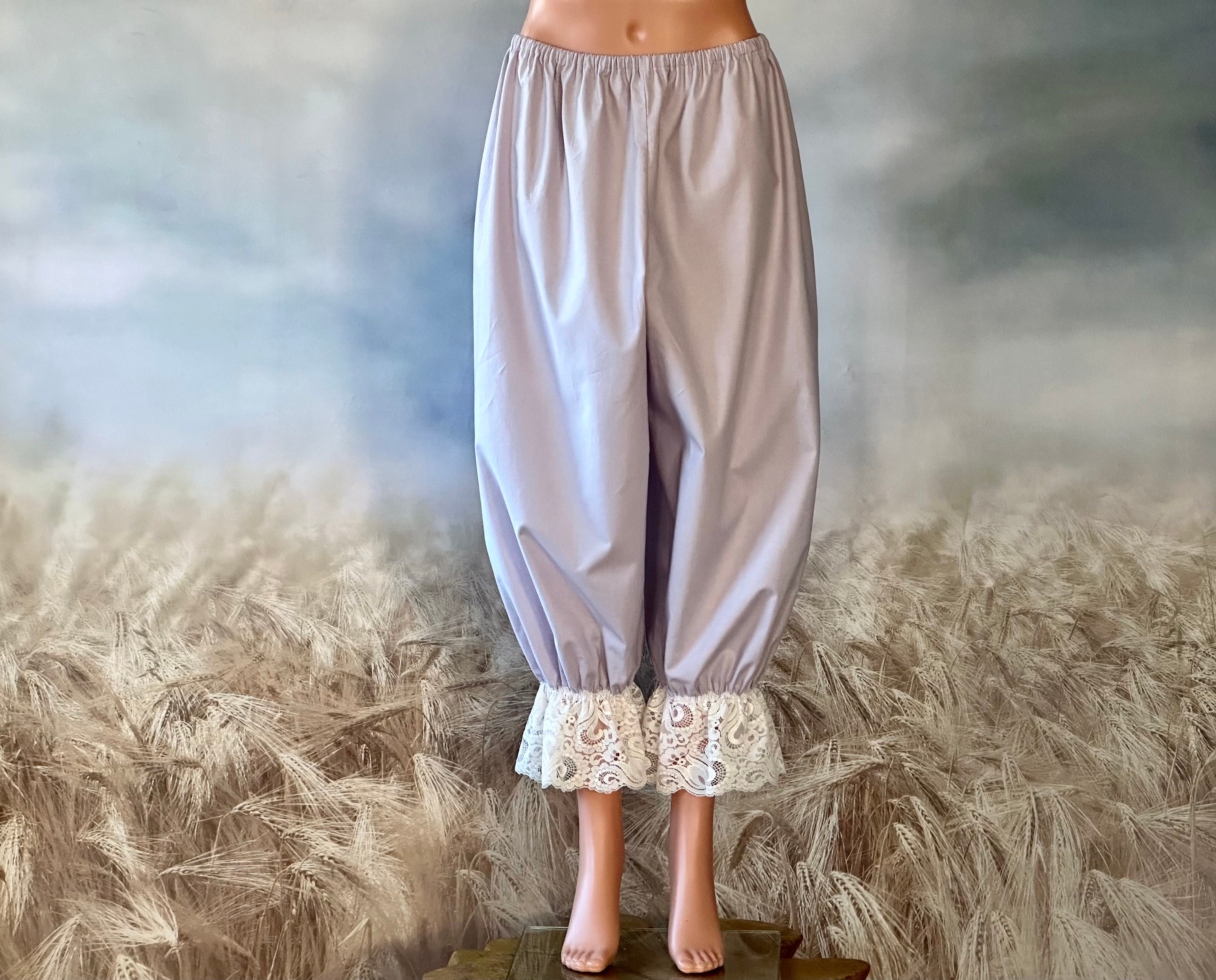 Women's Bloomers Prairie Core Pajama Pants Knickers Pantaloons Cotton ...