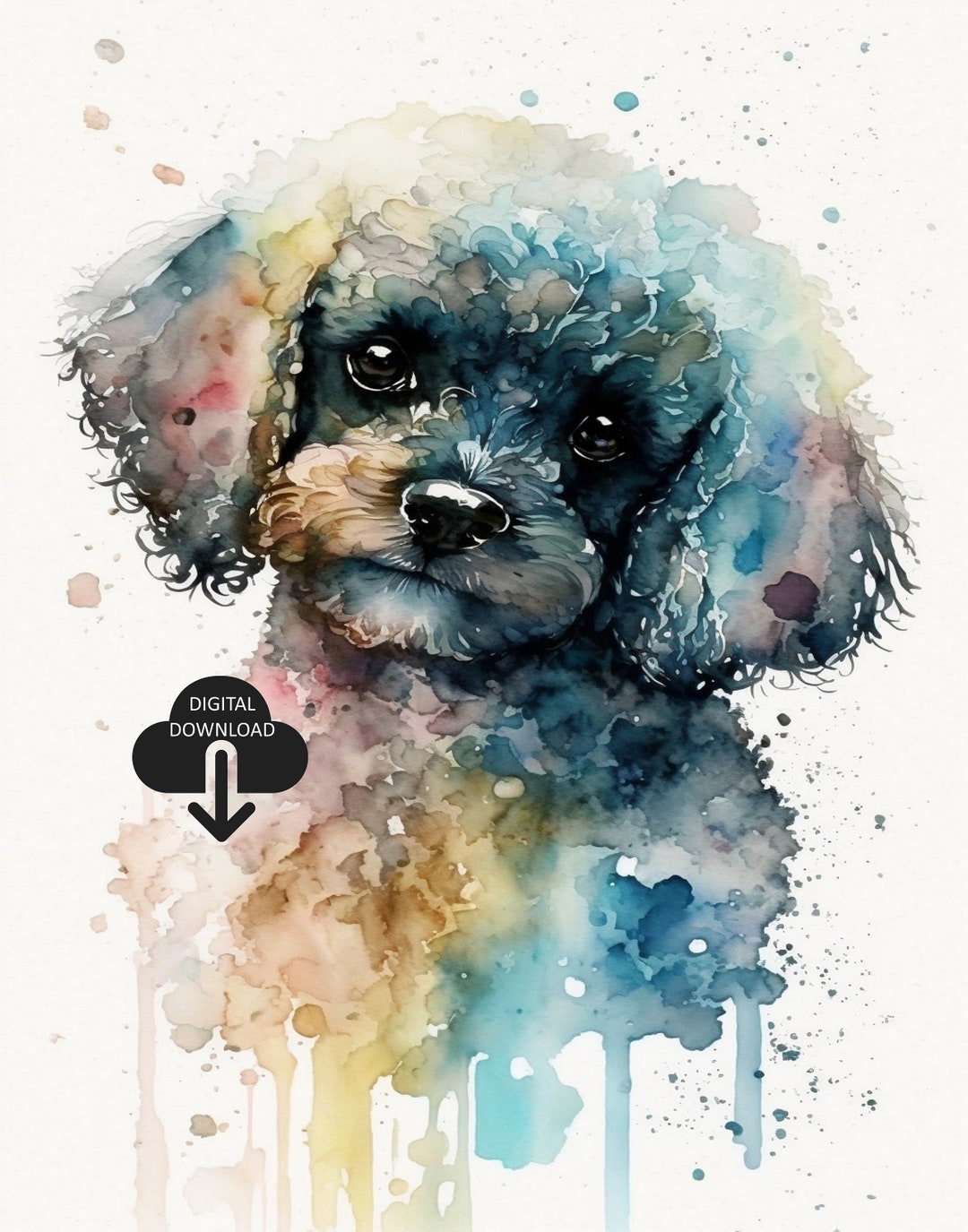Abstract Poodle Art - Etsy