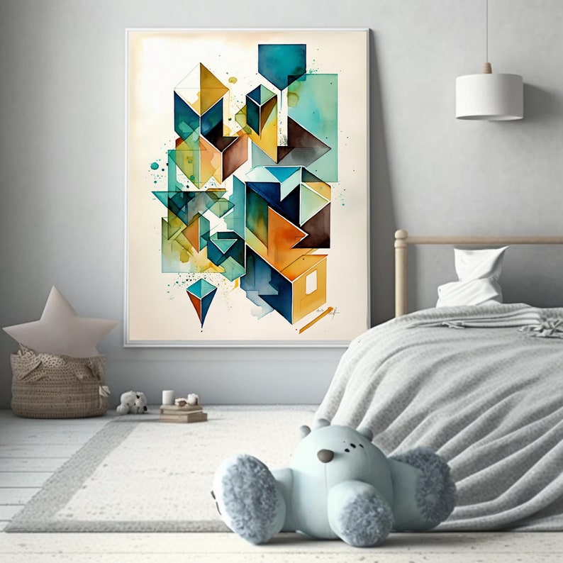 Abstract Geometry Art - Etsy