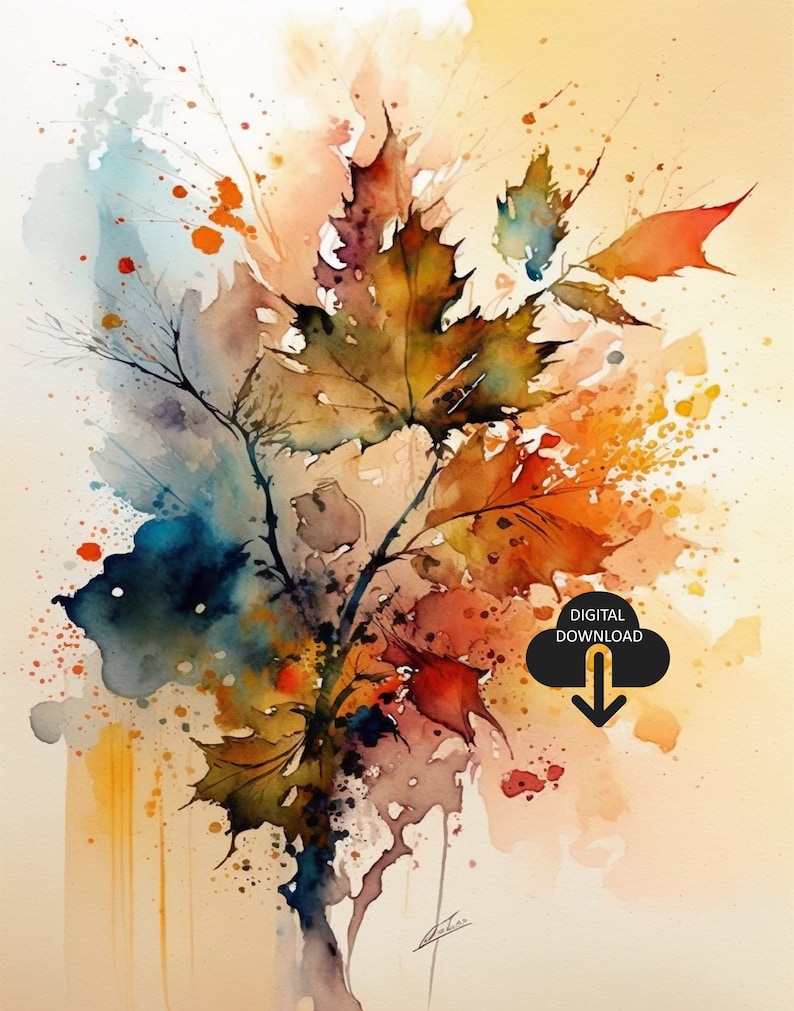 Abstract Autumn Art - Etsy