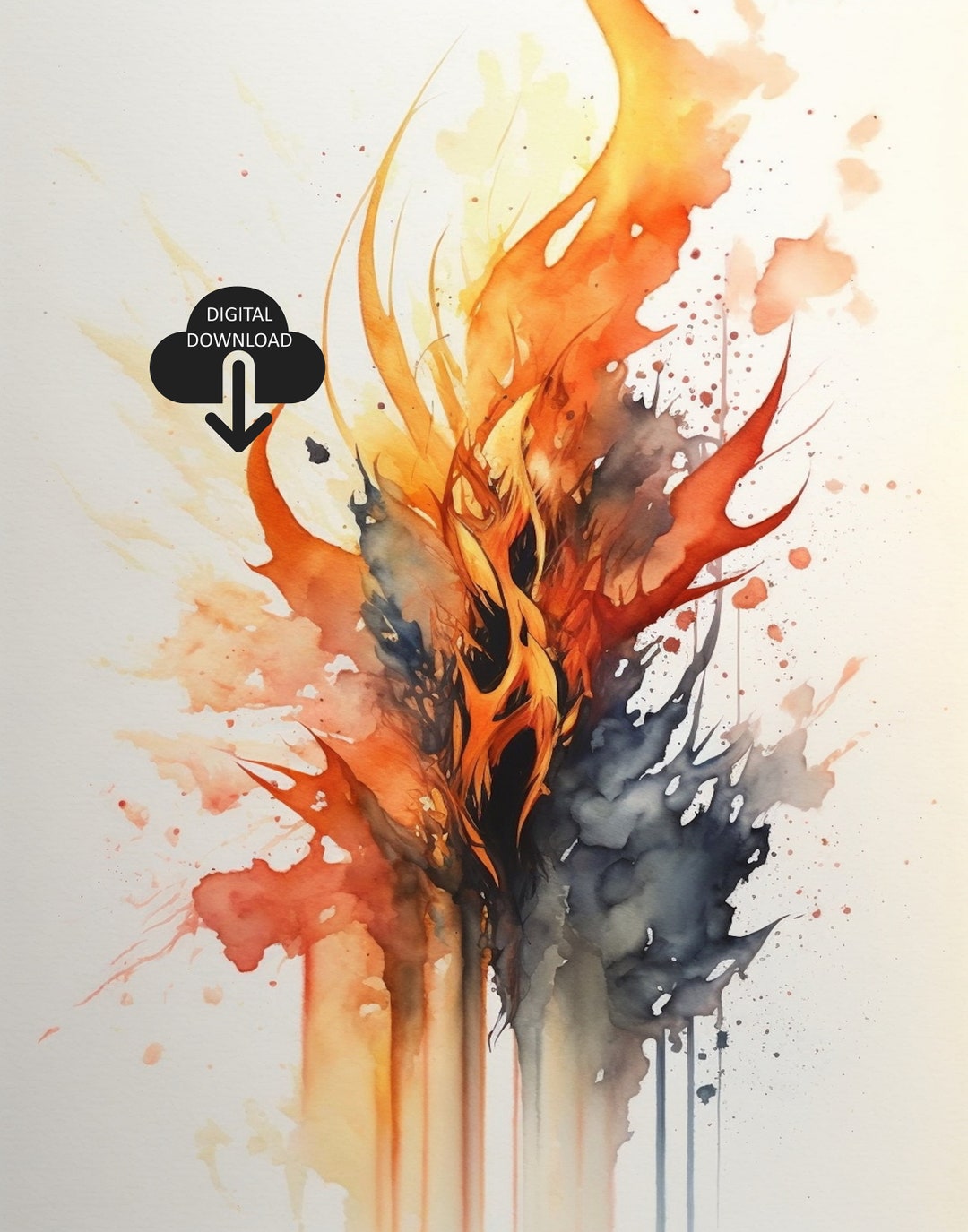 Abstract Fire Art - Etsy