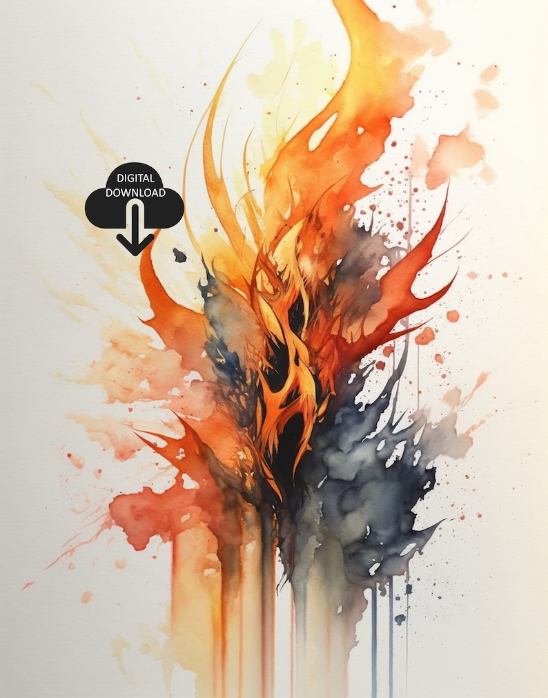 Abstract Fire Art - Etsy