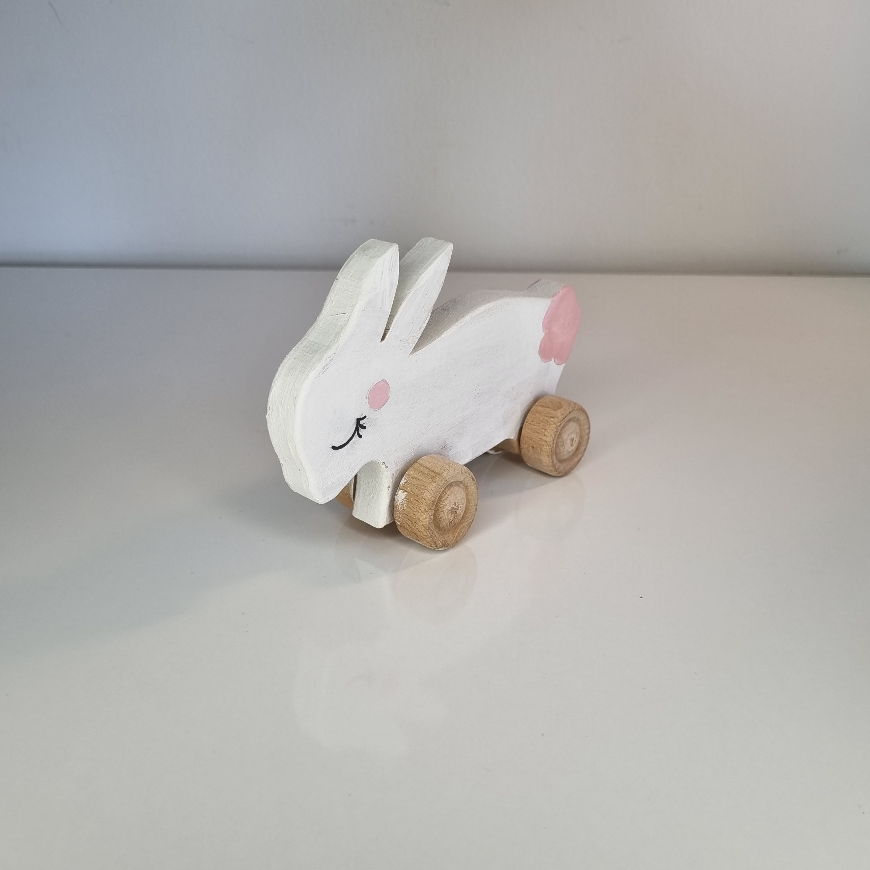 WOODEN RABBIT TOYS, Wooden Sensory Animal Toys, Montessori Educational ...