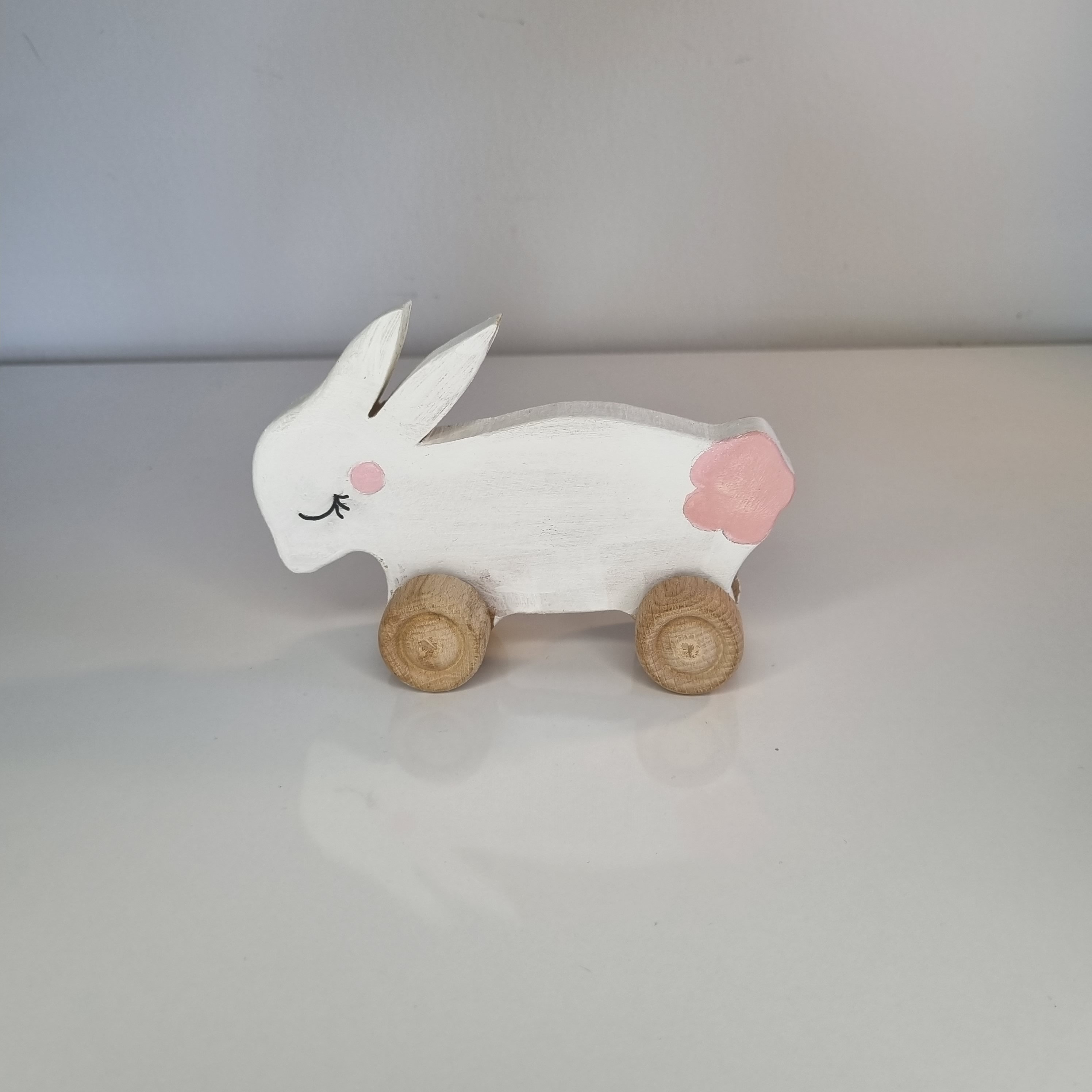 WOODEN RABBIT TOYS, Wooden Sensory Animal Toys, Montessori Educational ...