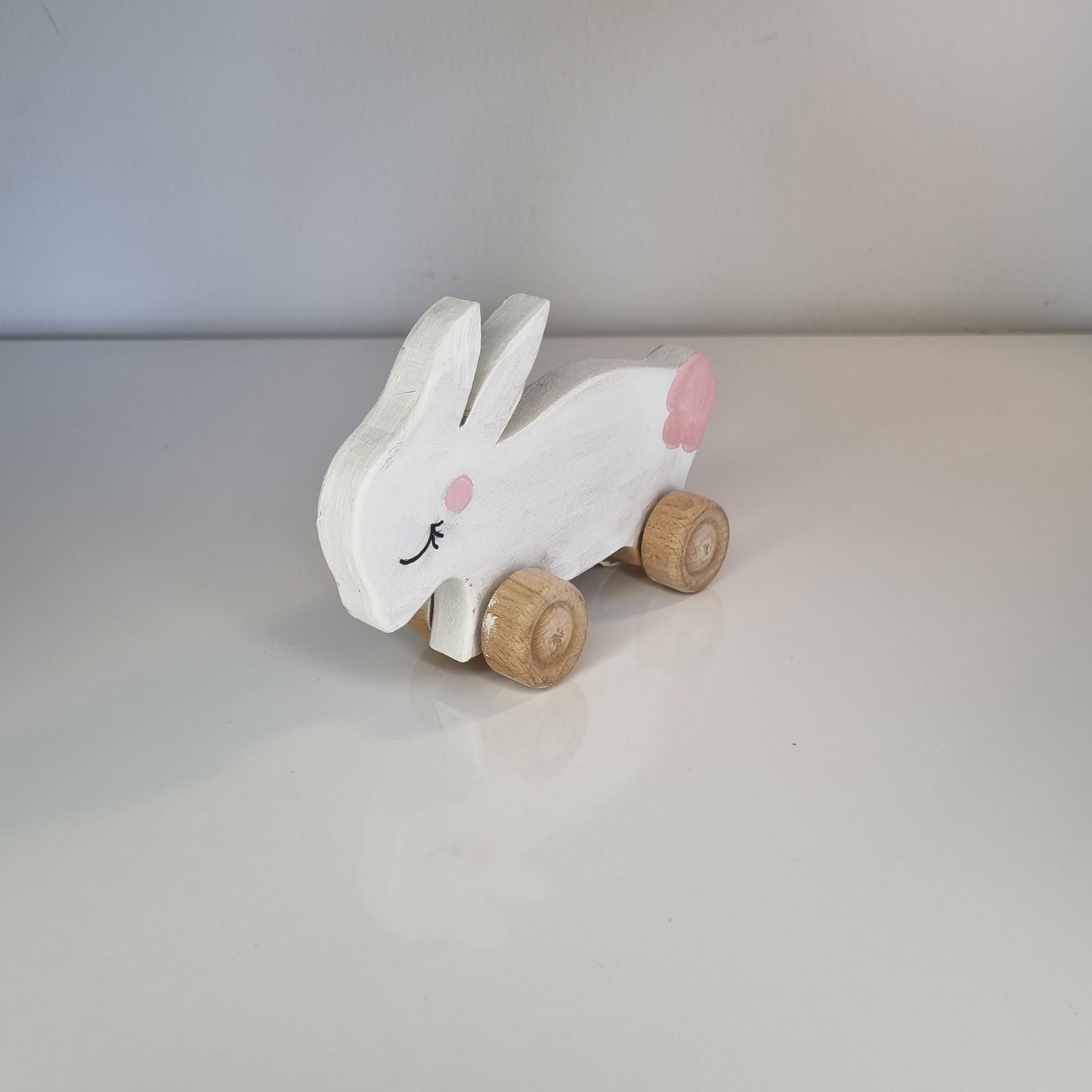 WOODEN RABBIT TOYS, Wooden Sensory Animal Toys, Montessori Educational ...
