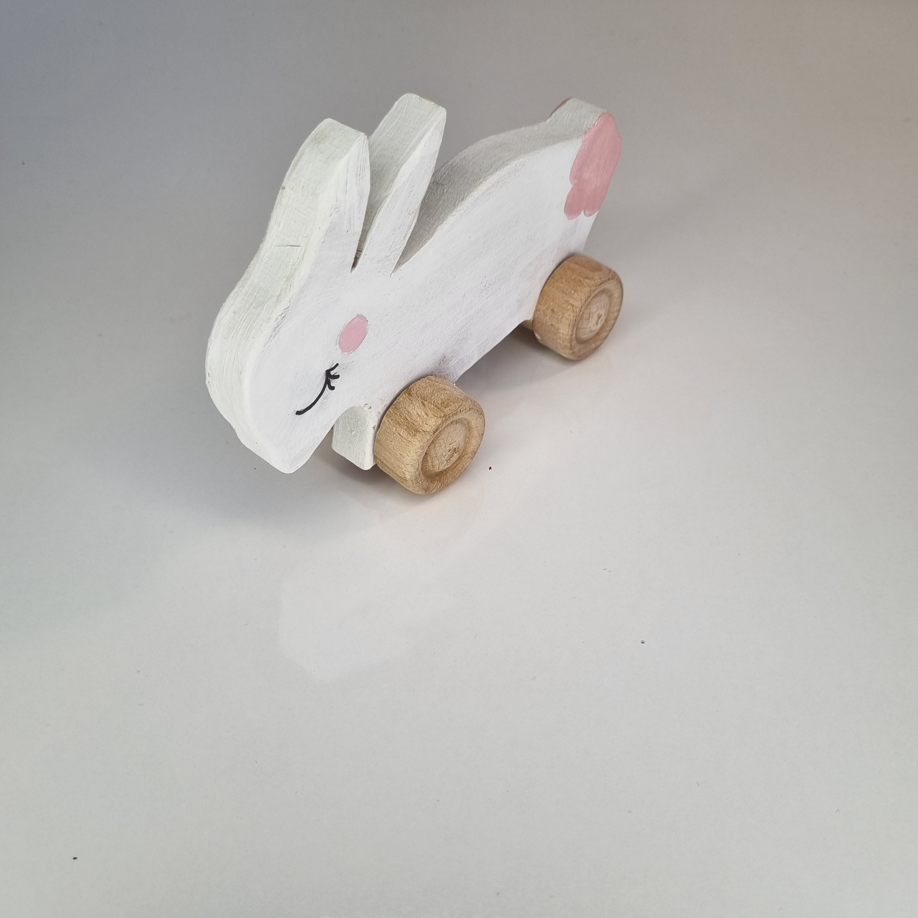 WOODEN RABBIT TOYS, Wooden Sensory Animal Toys, Montessori Educational ...