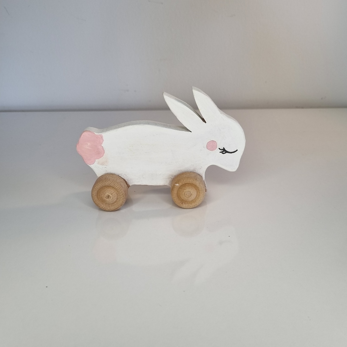 WOODEN RABBIT TOYS, Wooden Sensory Animal Toys, Montessori Educational ...