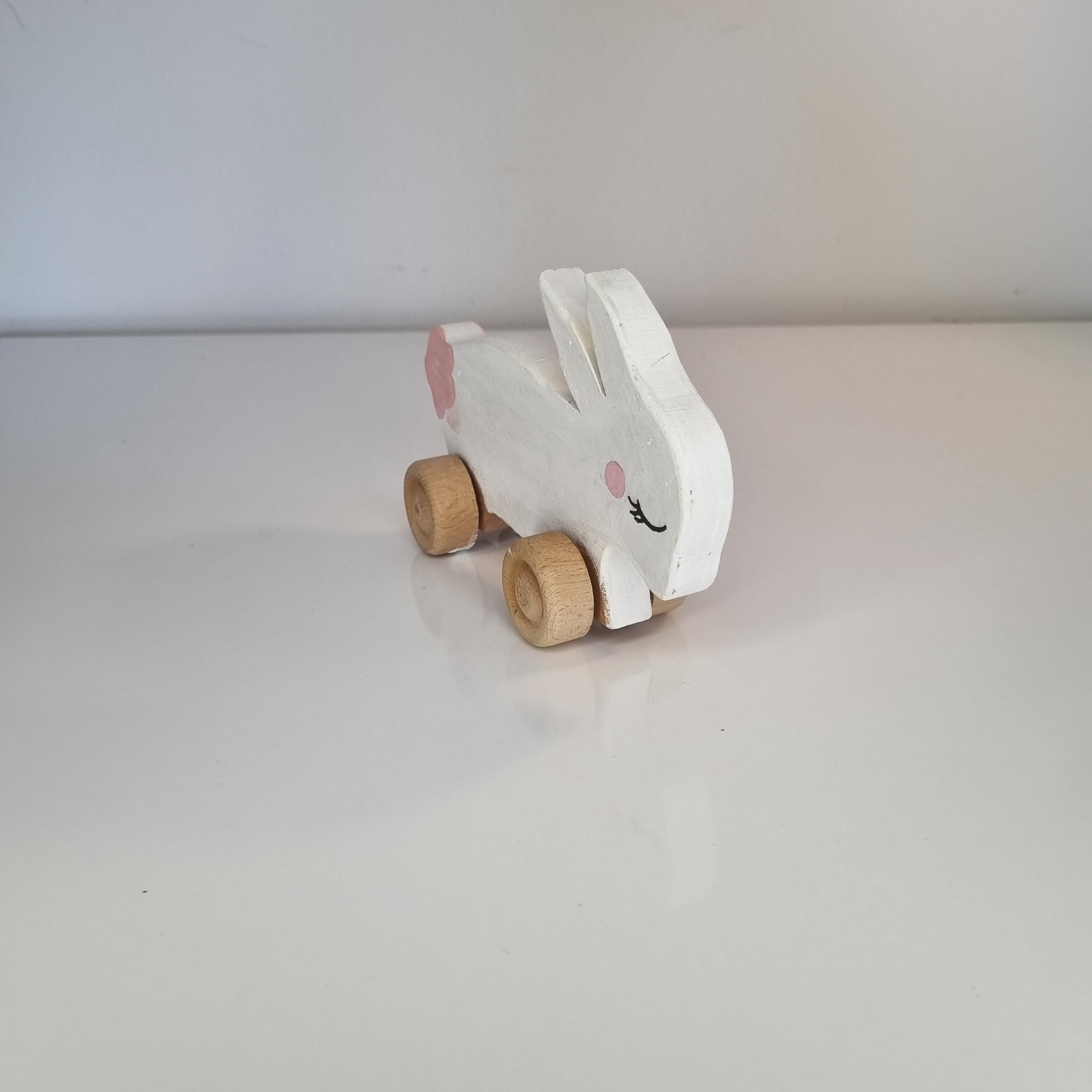 WOODEN RABBIT TOYS, Wooden Sensory Animal Toys, Montessori Educational ...