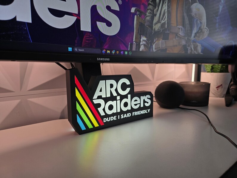ARC RAIDERS - Custom LED Desk Display | Gamer Decor | Varying Sizes ...