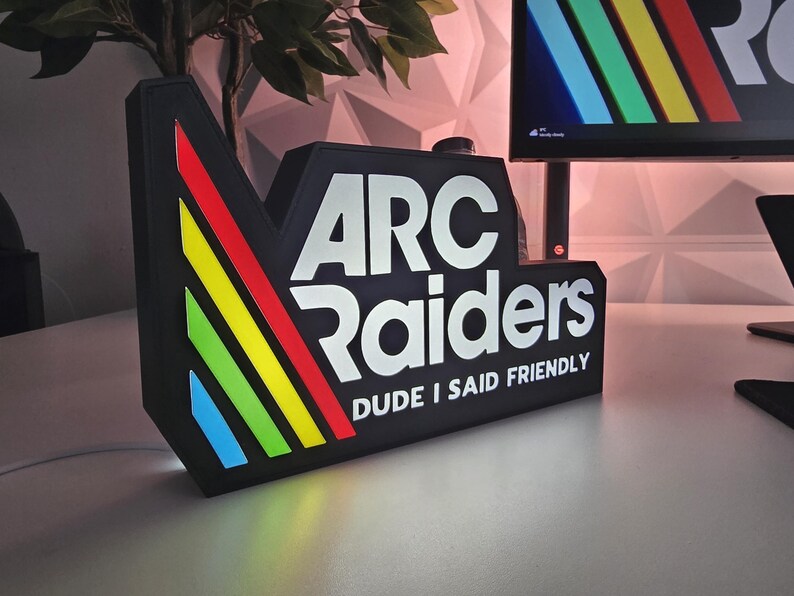 ARC RAIDERS - Custom LED Desk Display | Gamer Decor | Varying Sizes ...