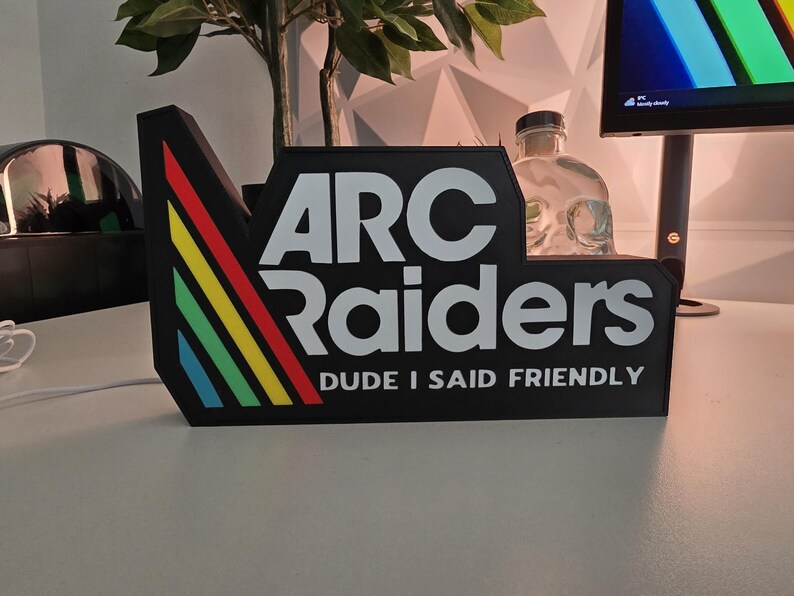 ARC RAIDERS - Custom LED Desk Display | Gamer Decor | Varying Sizes ...