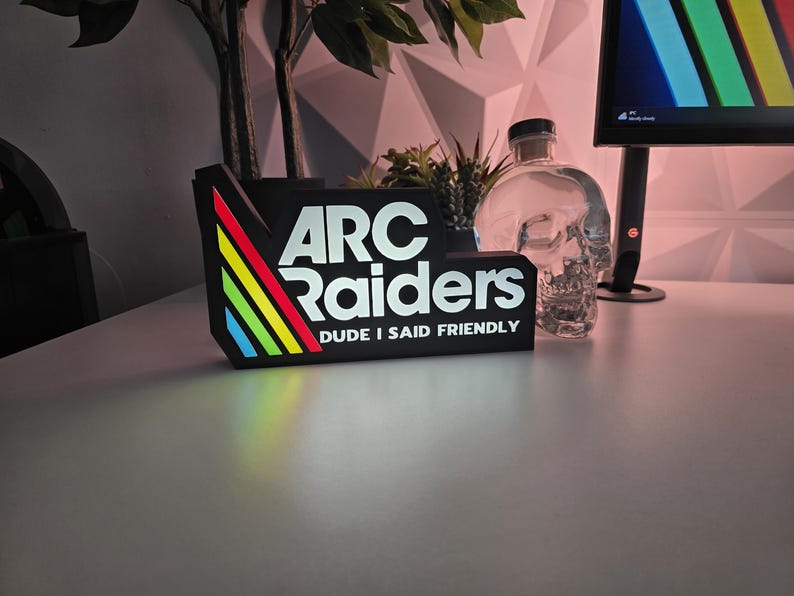 ARC RAIDERS - Custom LED Desk Display | Gamer Decor | Varying Sizes ...