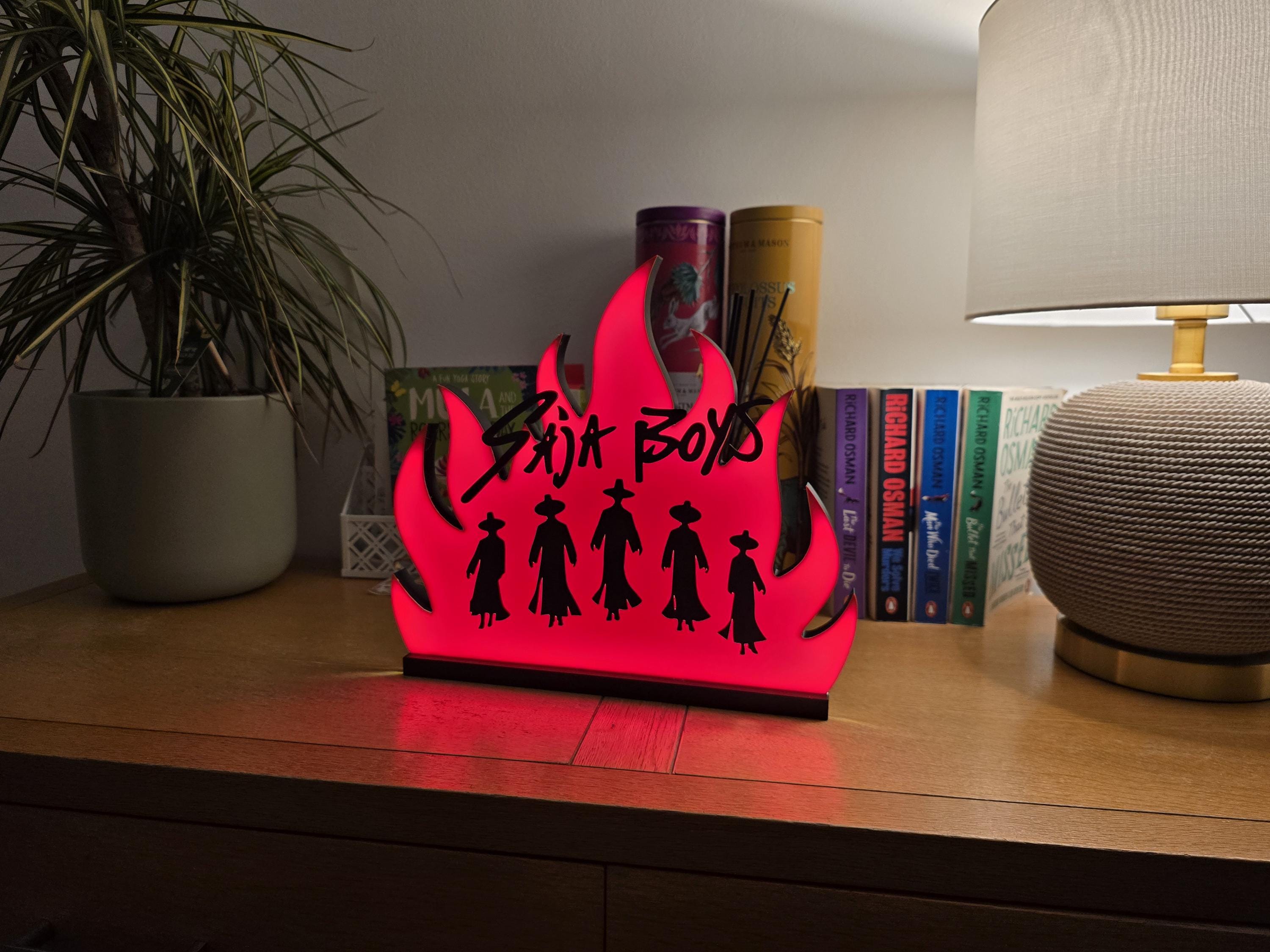 Saja Boys LED Light | K Pop Fan Art Inspired Night Light Gift - Etsy