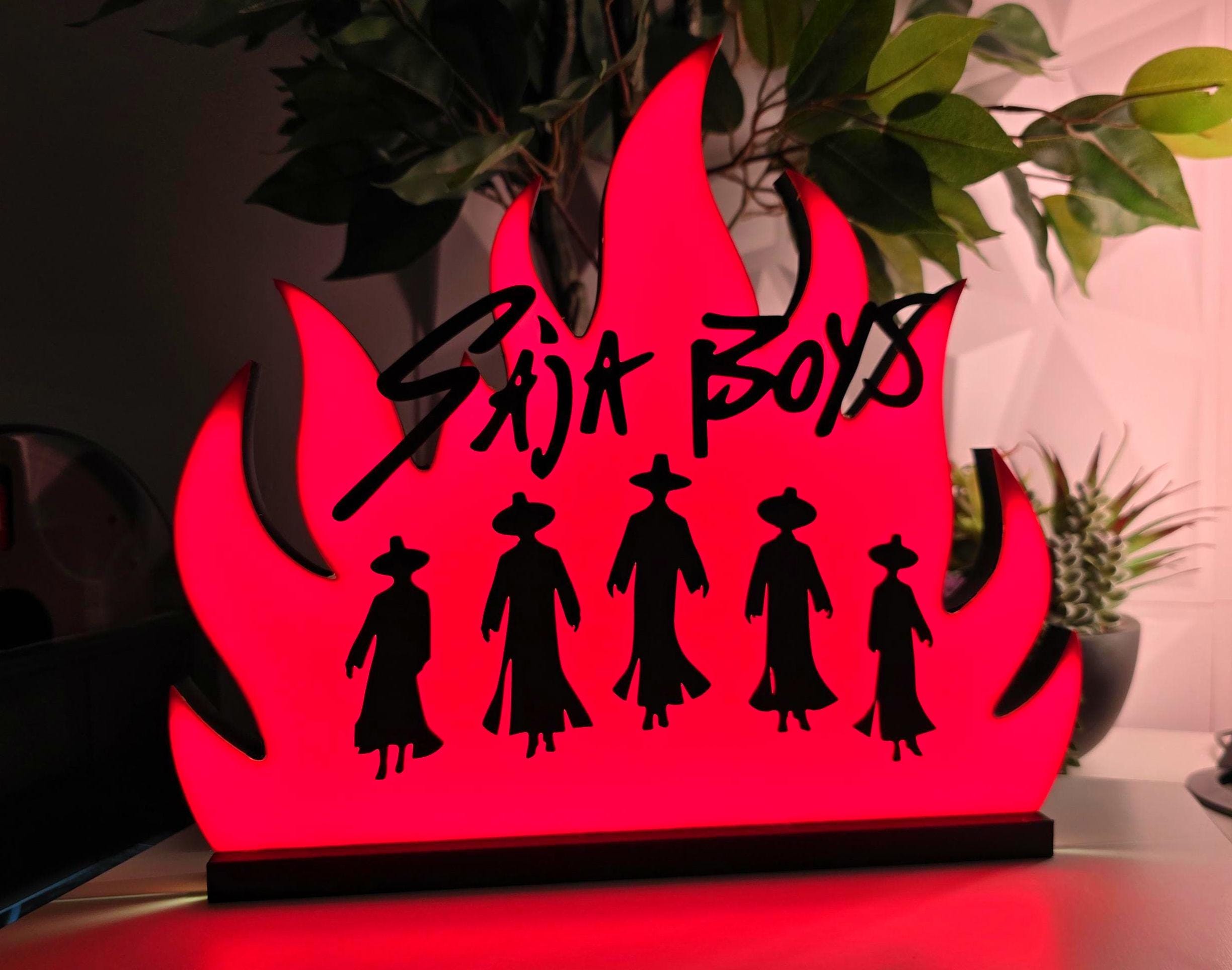 Saja Boys LED Light | K Pop Fan Art Inspired Night Light Gift - Etsy