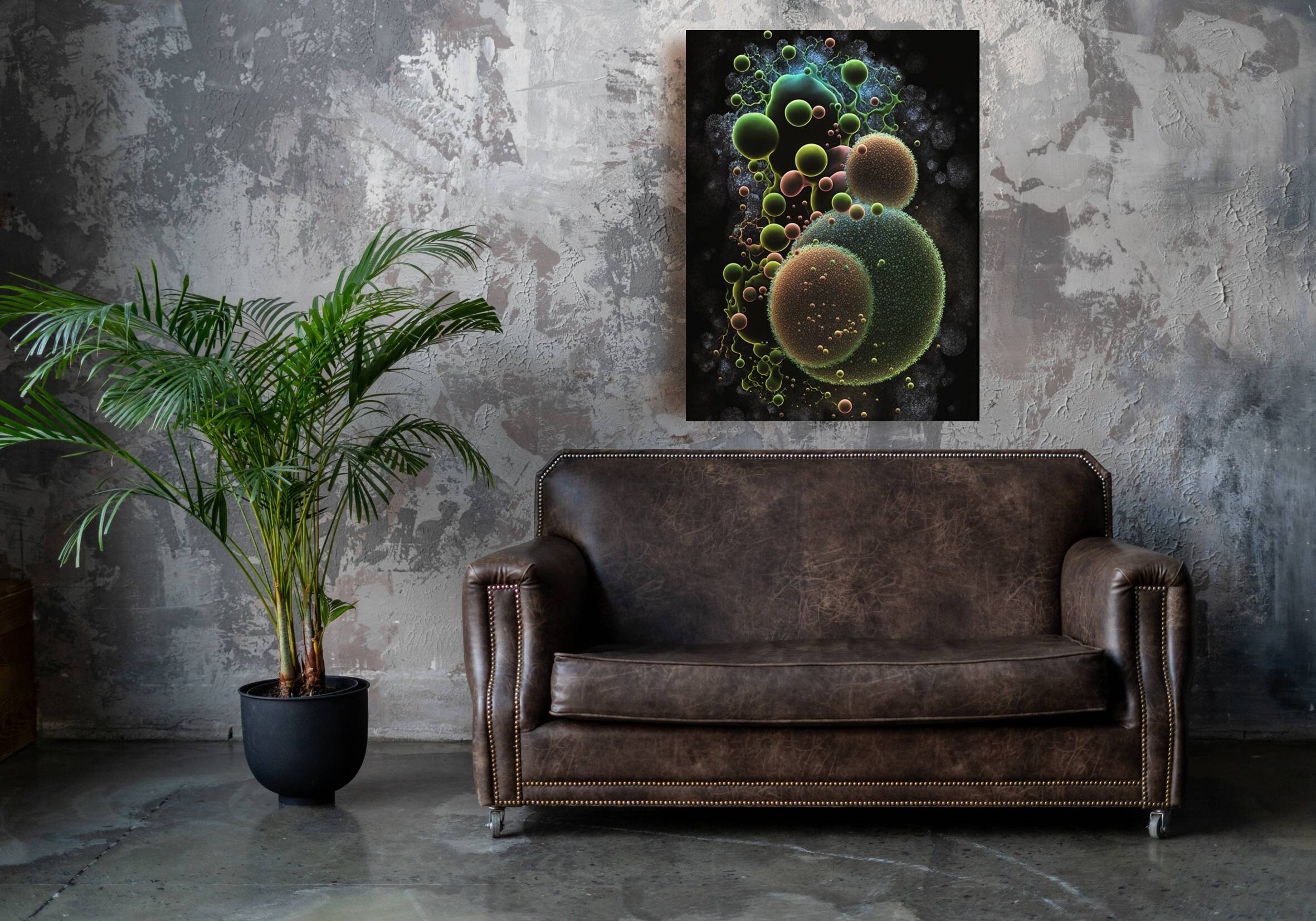 Bacteria Art, Modern Science Art, Microbiology Laboratory, Science ...