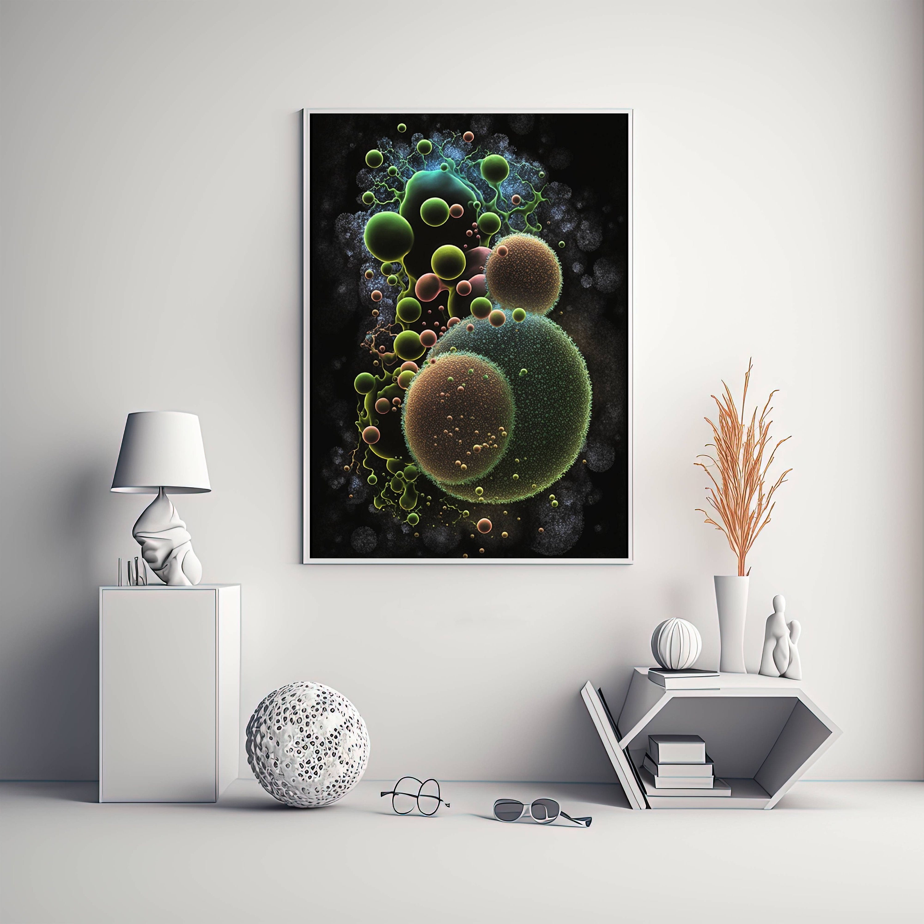 Bacteria Art, Modern Science Art, Microbiology Laboratory, Science ...