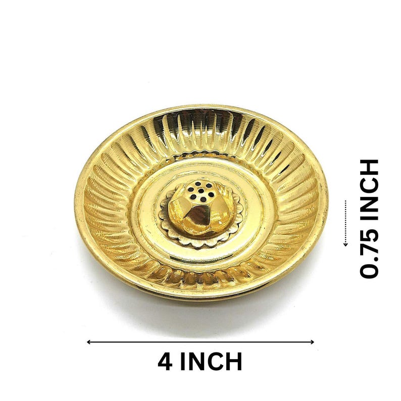 Incense Stick/cone Ash Catching Tray/plate Pure Brass Material for ...