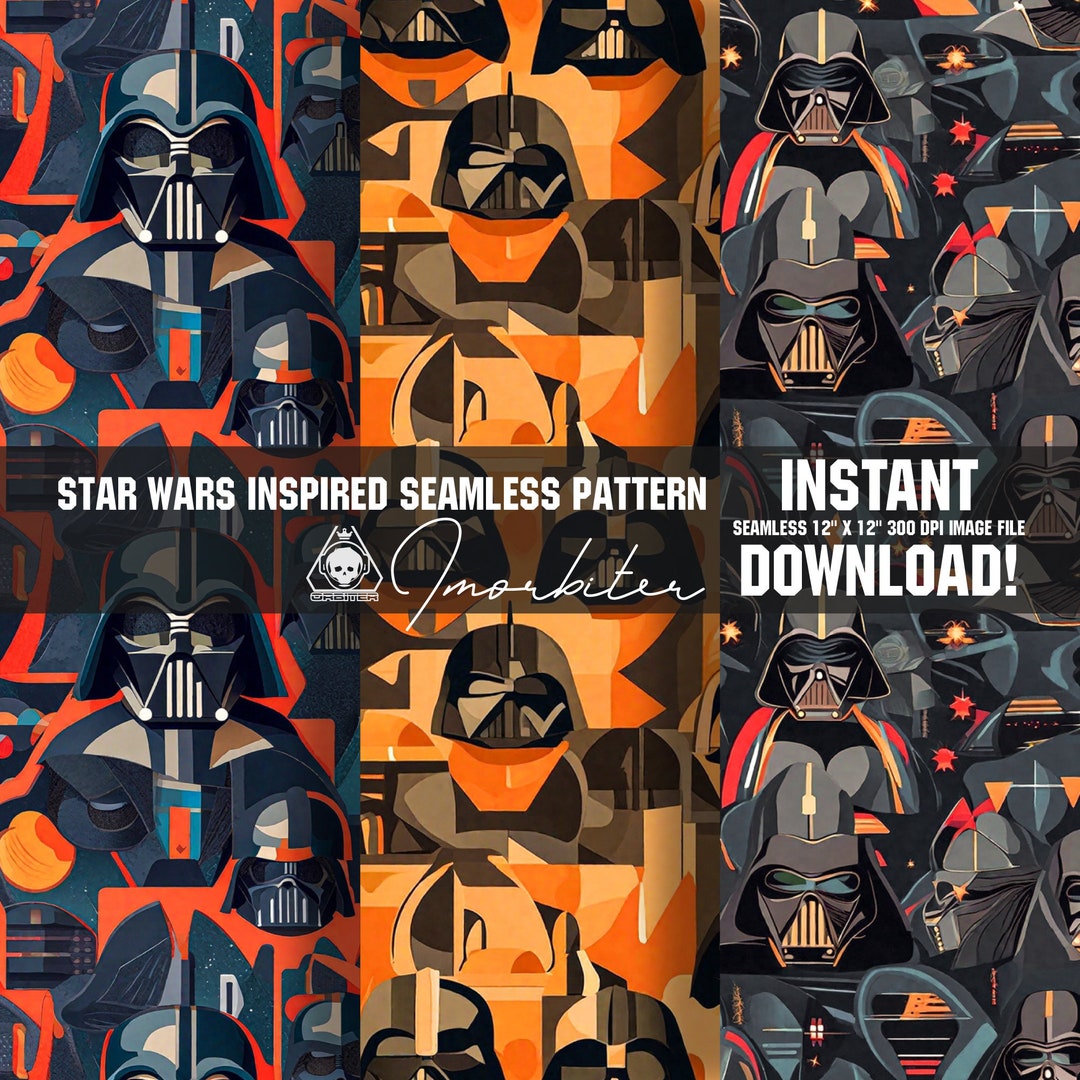 Picasso Inspired Star Wars Modern Abstract Seamless Pattern for Print ...