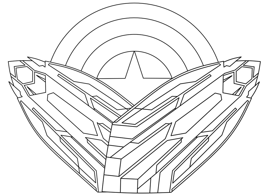 Nomad America - Steve Rogers - Colouring Page - Etsy