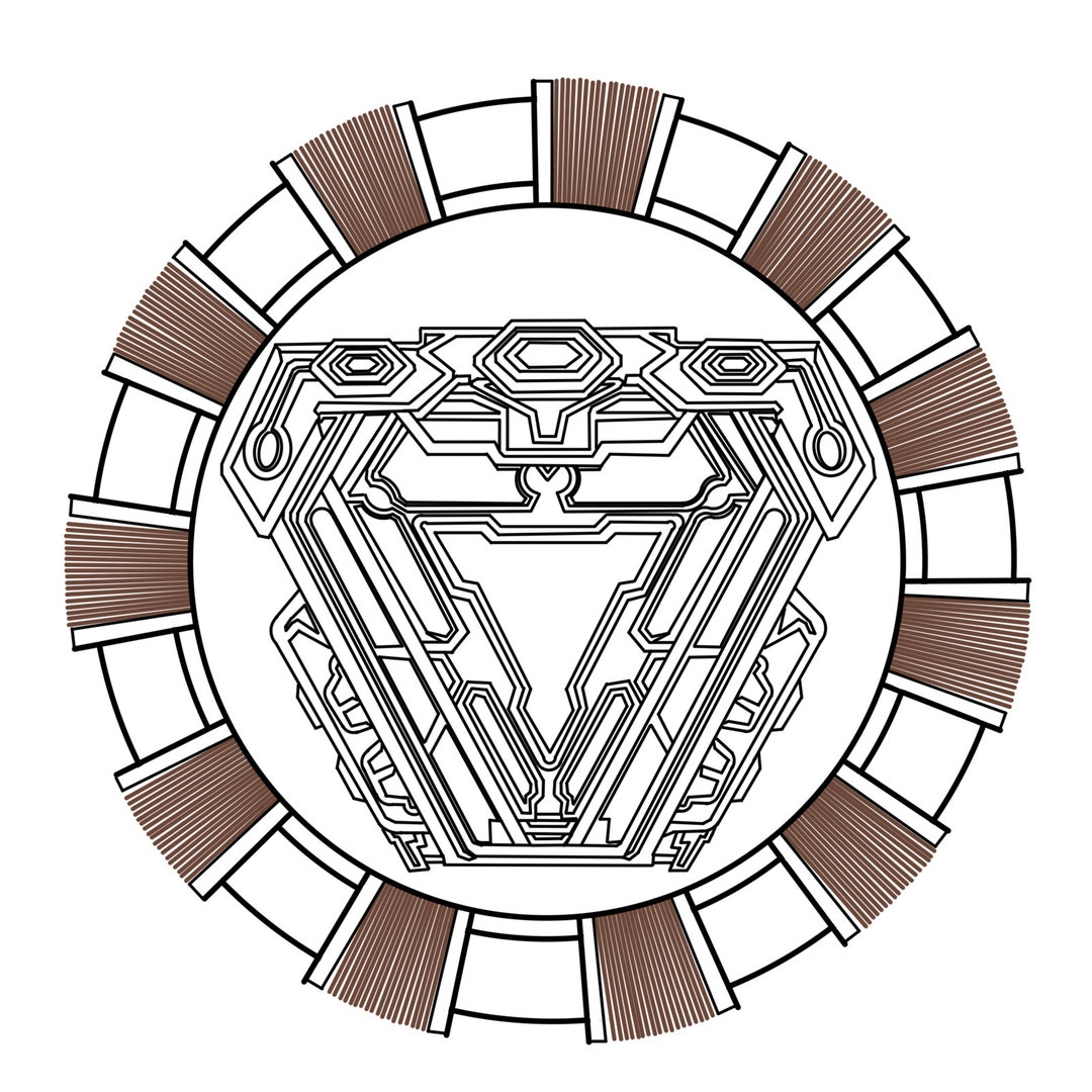 Iron Man - Tony Stark - Colouring Page - Etsy