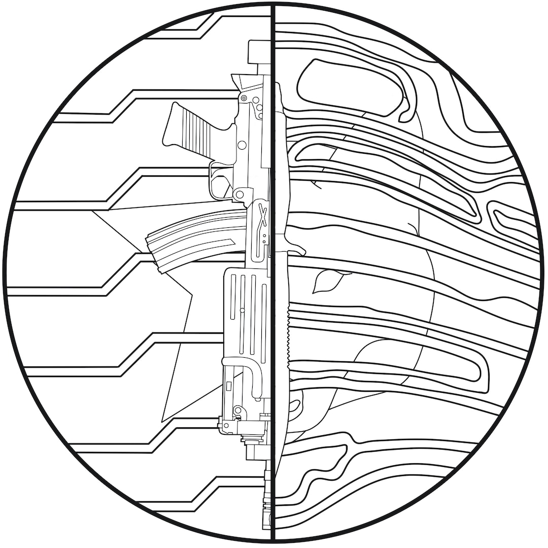 Winter Wolf - Bucky Barnes - Colouring Page - Etsy
