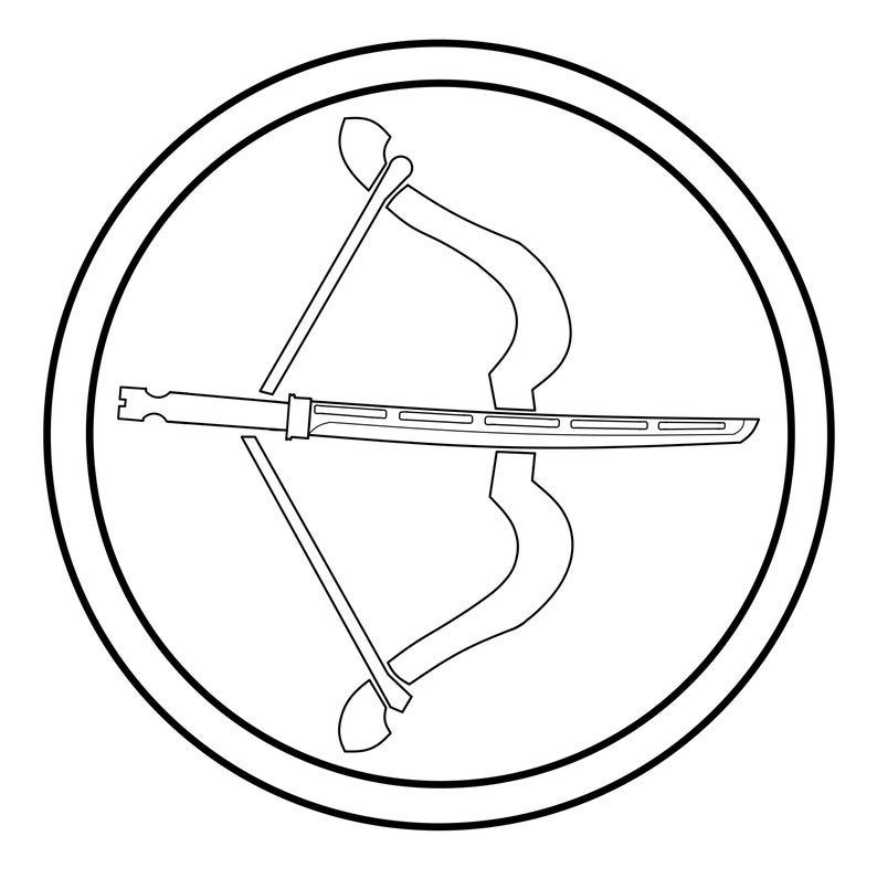 Hawkeye Ronin Clint Barton Colouring Page - Etsy