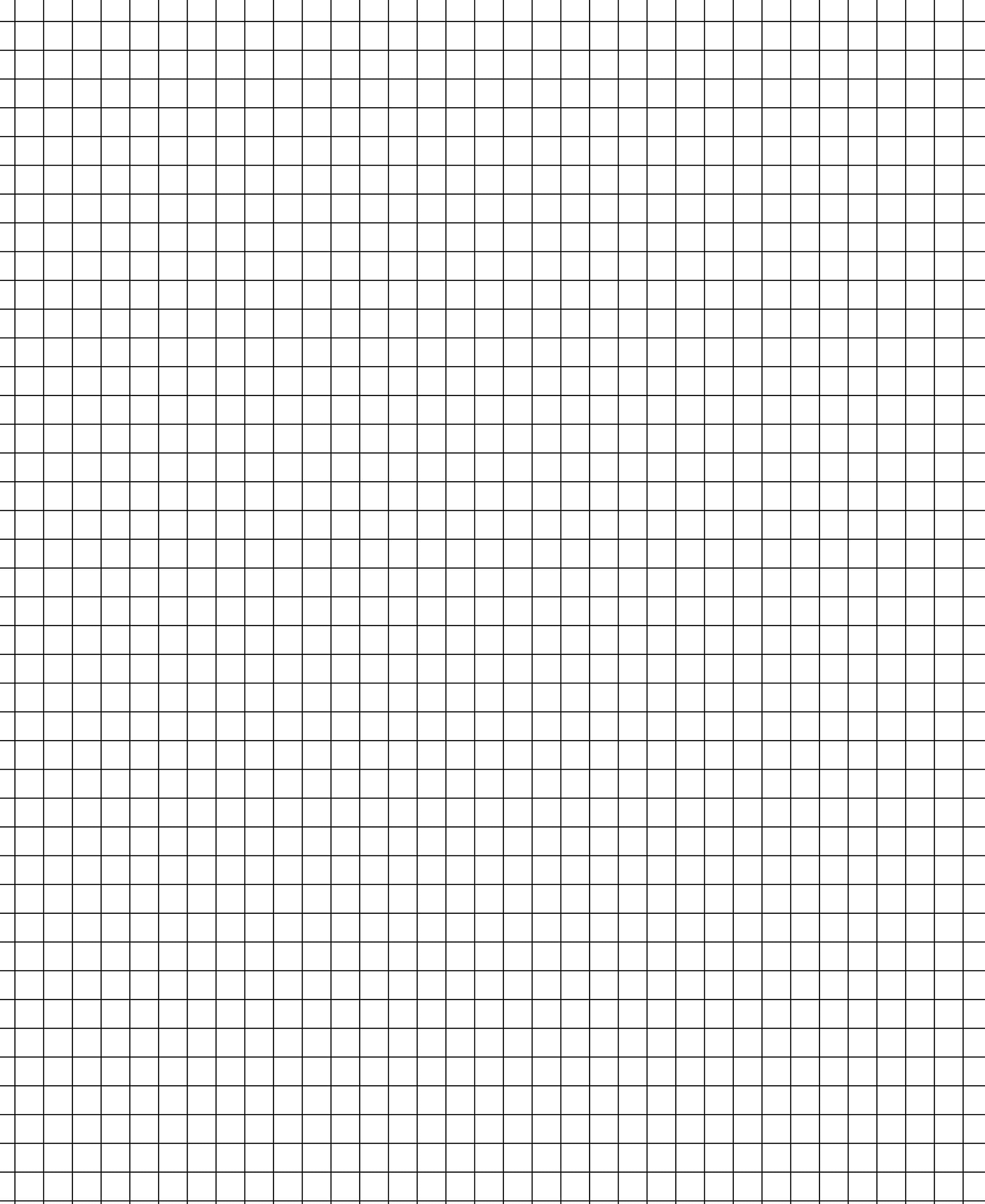 Graph Paper Quad Ruled 4 Grid Size 1/5 Inch, 1/4 Inch 1/3 Inch, 1/2 ...