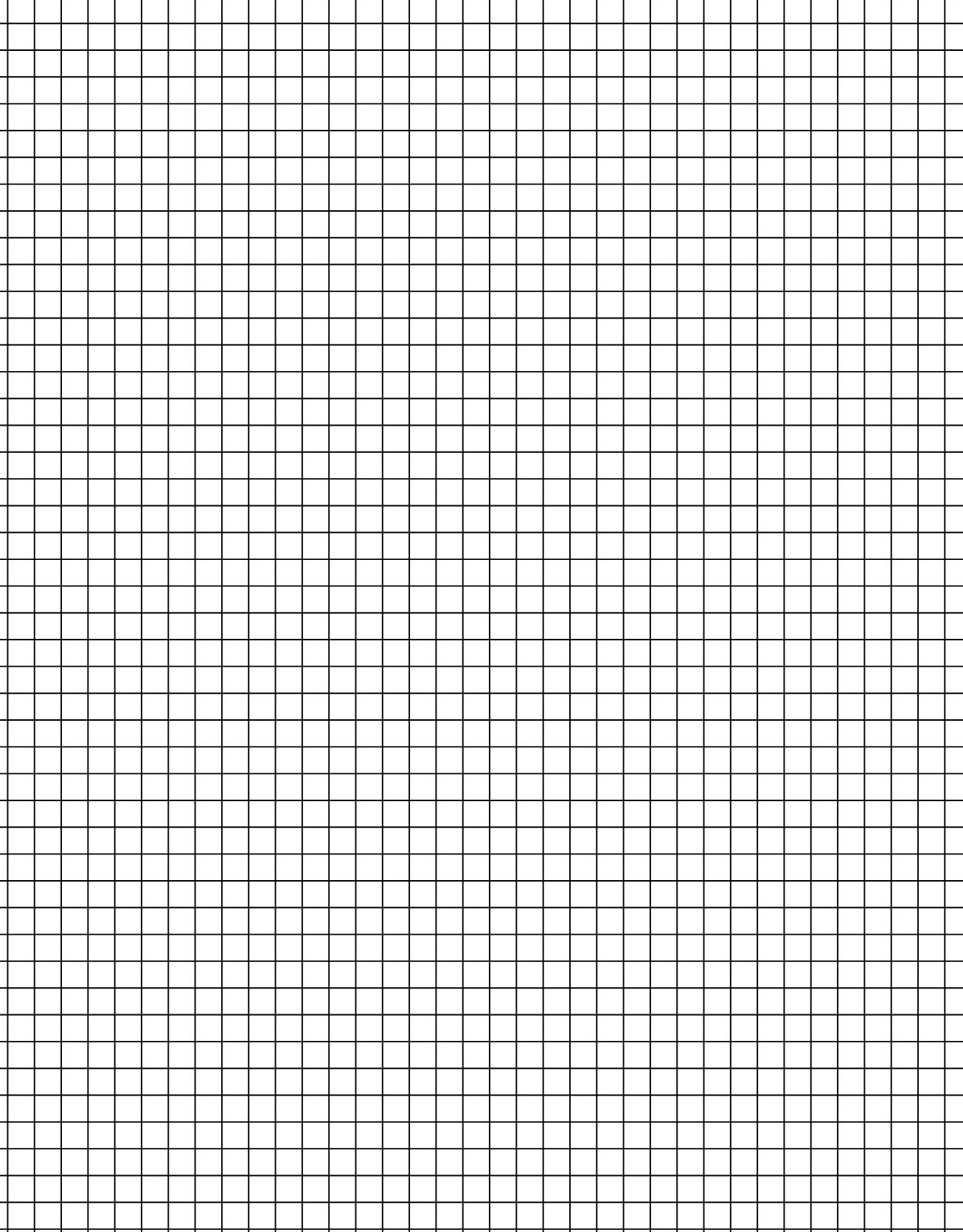 Graph Paper Quad Ruled 4 Grid Sizes 1/5 Inch, 1/4 Inch 1/3 Inch, 1/2 ...