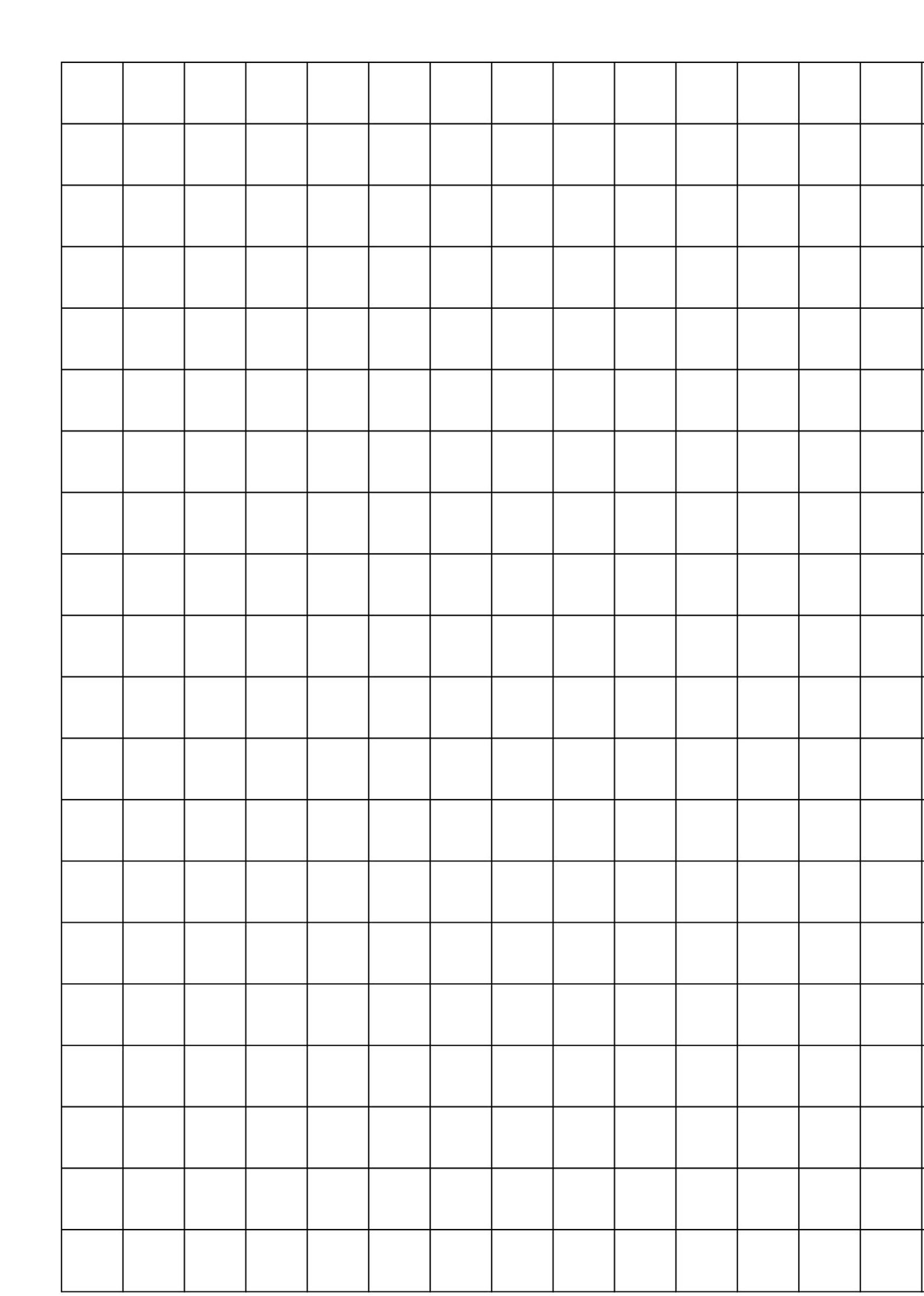 Graph Paper Quad Ruled 4 Grid Sizes 1/5 Inch, 1/4 Inch 1/3 Inch, 1/2 ...