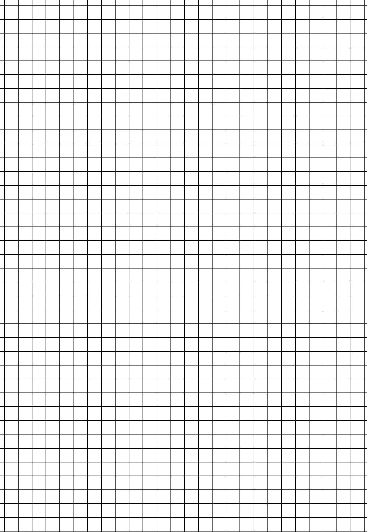 Graph Paper Quad Ruled 4 Grid Sizes 1/5 Inch, 1/4 Inch 1/3 Inch, 1/2 ...