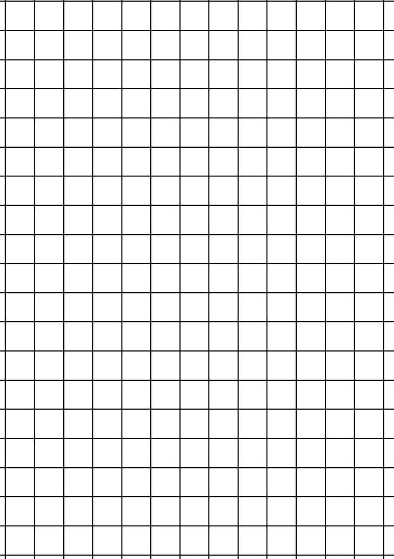 Graph Paper Quad Ruled 4 Grid Sizes 1/5 Inch, 1/4 Inch 1/3 Inch, 1/2 ...