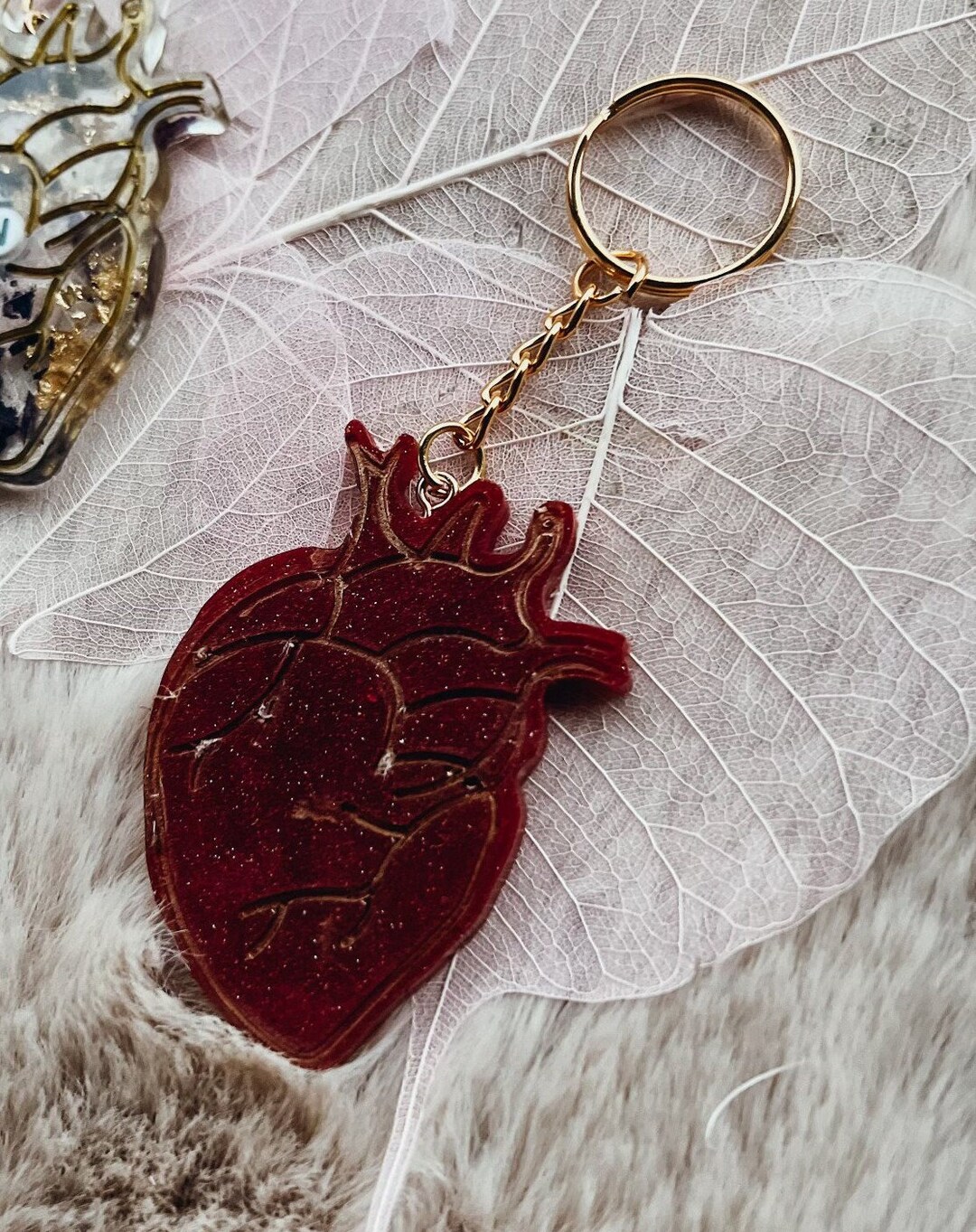 Heart Anatomy Keychain - Etsy