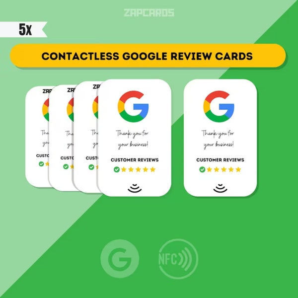 Google Review Cards - Etsy