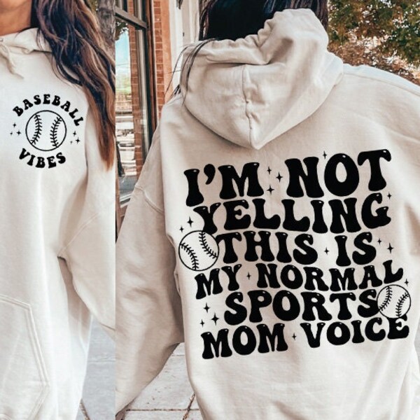I'm Not Yelling This is My Sports Mom Voice Retro Svg - Etsy