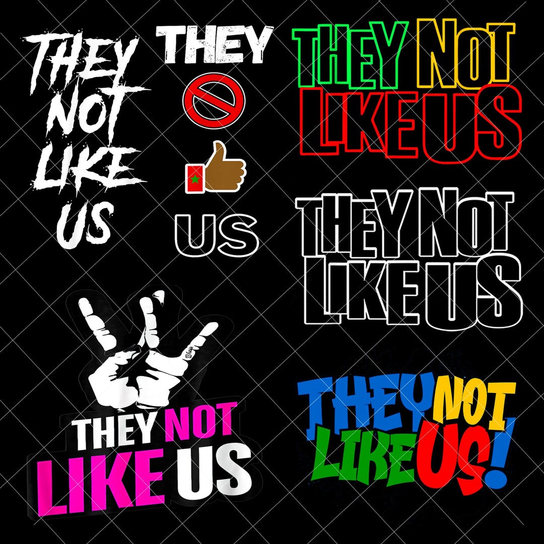 They Not Like Us Png, Not Like Png, Popular Design Png Trendy Png ...