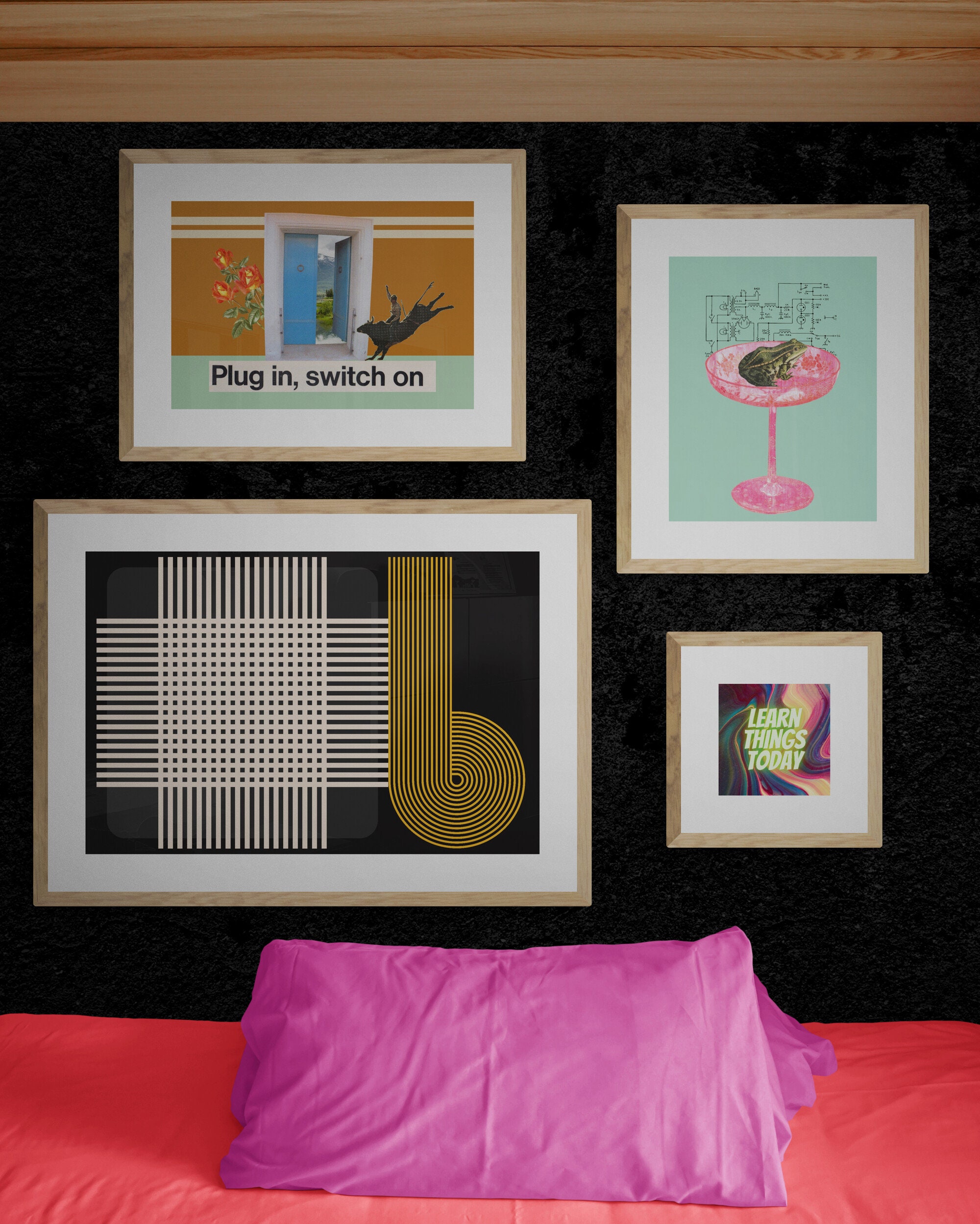 NEON Dorm Room Gallery Set INSTANT Digital Download Printable Posters ...