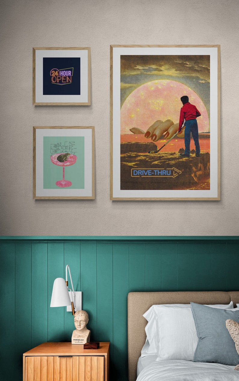 NEON Dorm Room Gallery Set INSTANT Digital Download Printable Posters ...