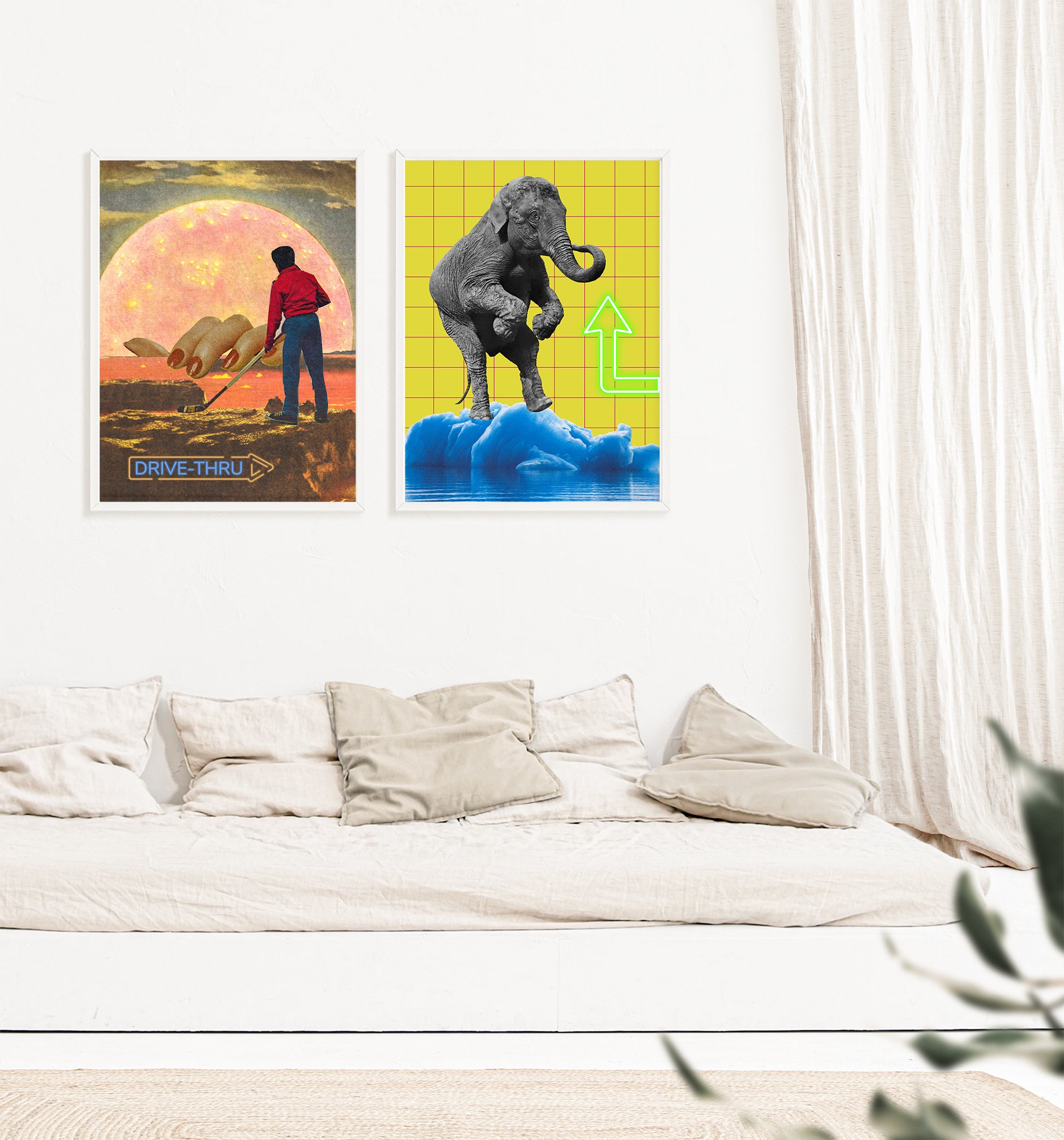 NEON Dorm Room Gallery Set INSTANT Digital Download Printable Posters ...