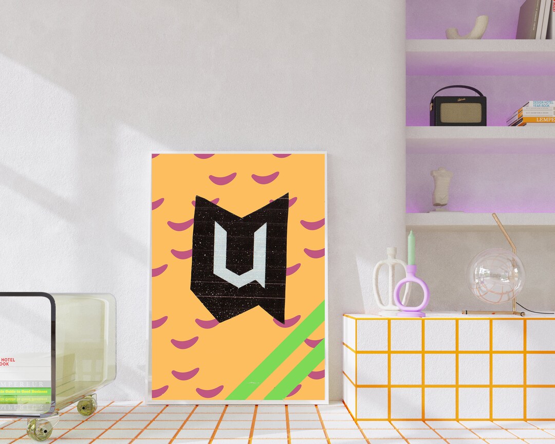 Letter U INSTANT Digital Download Wall Art Printable Poster - Etsy