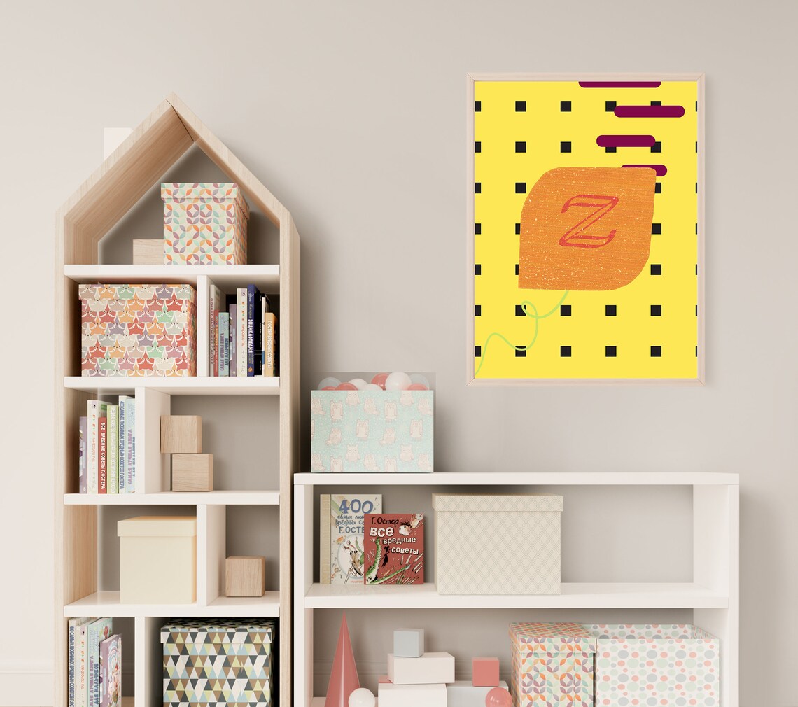 Letter Z INSTANT Digital Download Wall Art Printable Poster - Etsy
