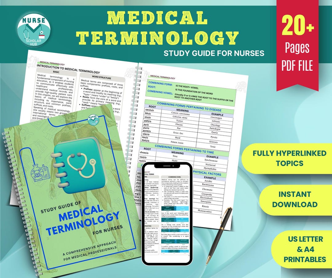 Medical Terminology Study Guide | Prefixes, Suffixes, Roots (PDF ...