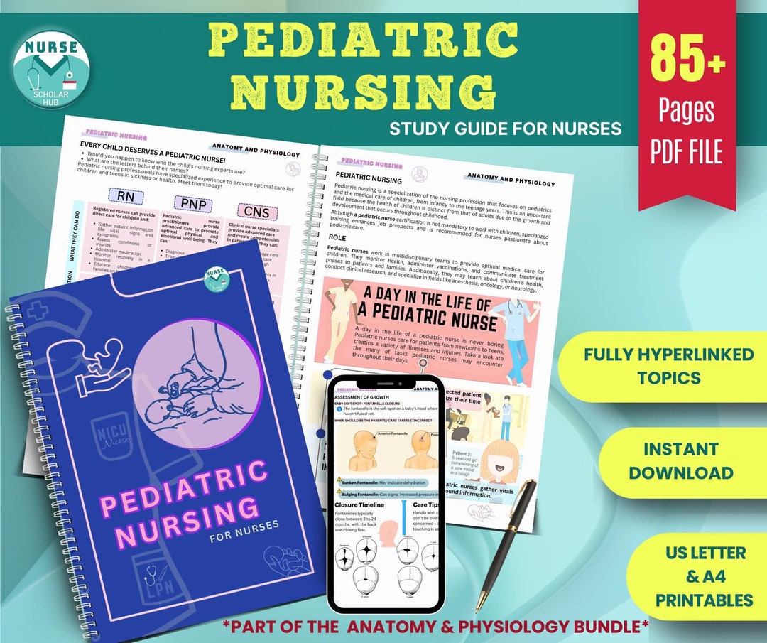 Pediatrics Nursing Study Guide 2025 | Nursing School Notes, Nursing ...