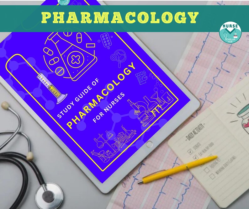 Nursing Pharmacology Study Guide | NCLEX Prep, Hyperlinked (digital ...