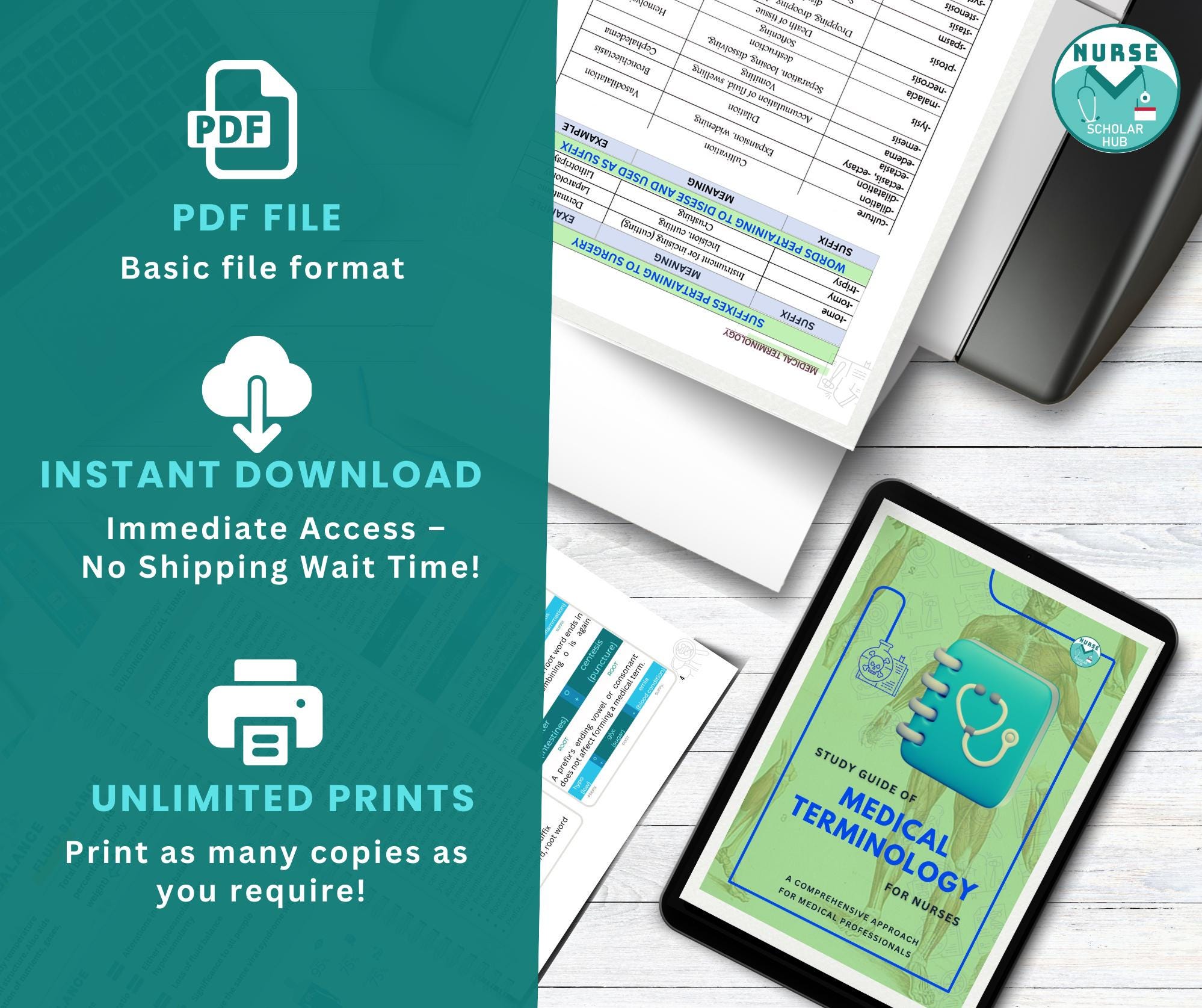 Medical Terminology Study Guide | Prefixes and Suffixes | word Roots ...