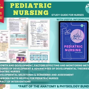 Pediatrics Nursing Study Guide 2025 | Nursing School Notes, Nursing ...