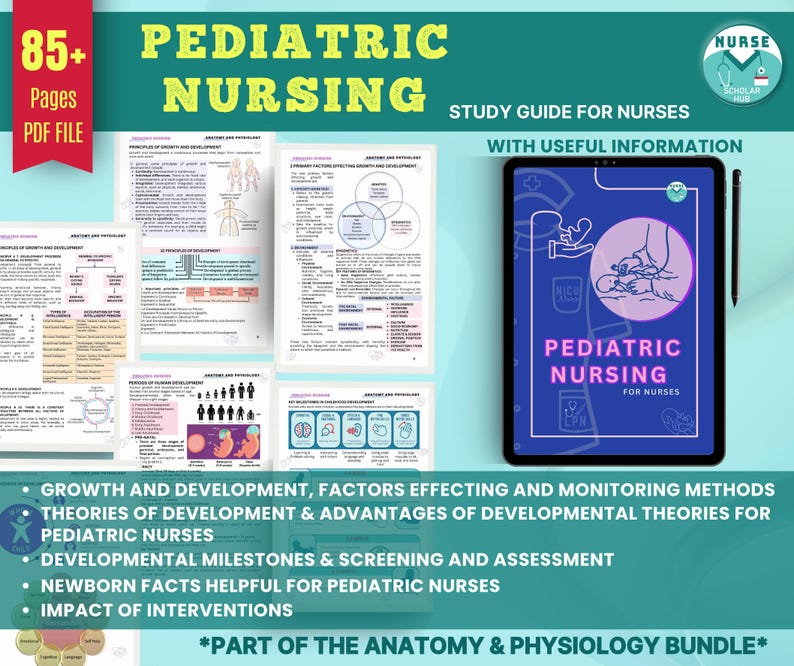 Pediatrics Nursing Study Guide 2025 | Nursing School Notes, Nursing ...