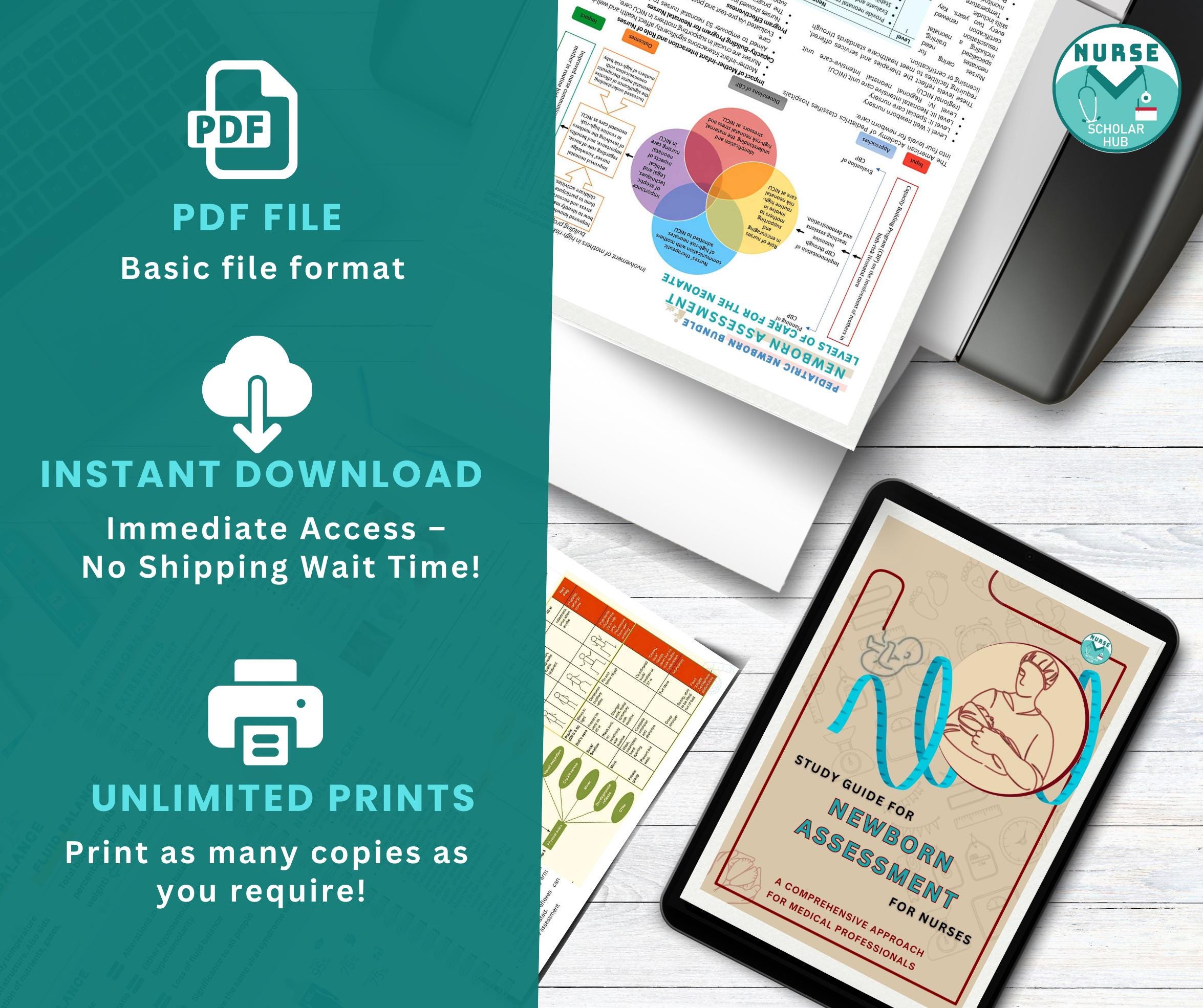 Newborn Baby Assessment Nursing Study Guide | 55+ Page Cheat Sheet With ...