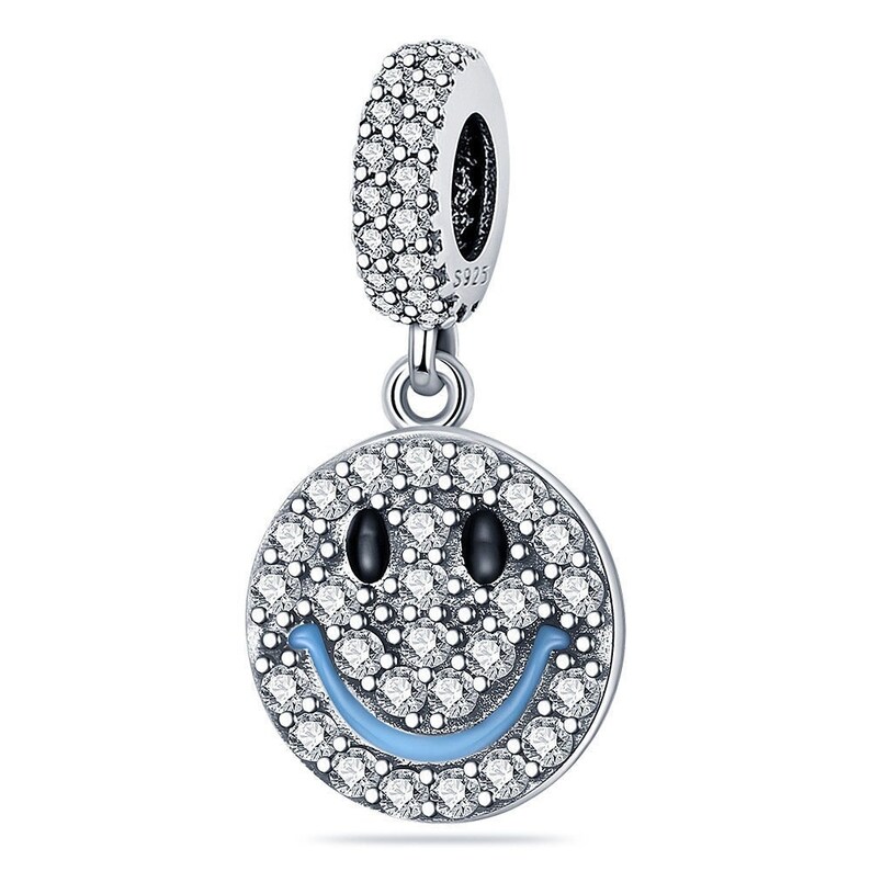 Happy Face Smile Emoji Crystal Smiley Head Bracelet Compatible - Etsy